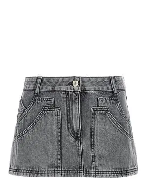Attico Multipocket Mini Skirt - Gray