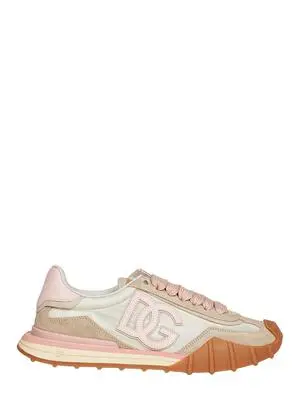 Dolce & Gabbana Mesh And Suede Dg Athletic Sneakers - Multicolor