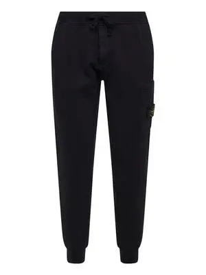 Stone Island Black Organic Cotton Jogger Trousers - Multicolor