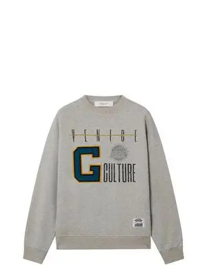 GOLDEN GOOSE Crewneck Sweatshirt With Front Print - Multicolor