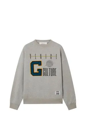 GOLDEN GOOSE Crewneck Sweatshirt With Front Print - Multicolor