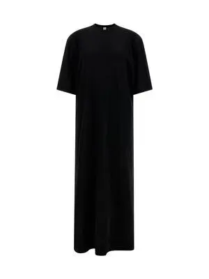 TOTEME Long Merino Wool Dress - Black