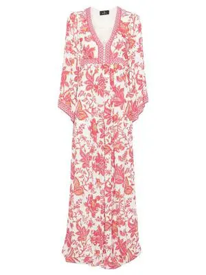 Etro Printed Maxi Dress - Multicolor