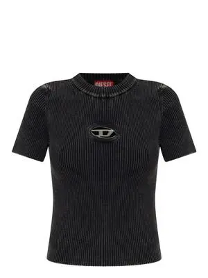 DIESEL® Ribbed Knit Cut-out Sweater - Multicolor
