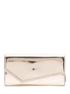 JIMMY CHOO Emmie Metallic Leather Clutch - Multicolor