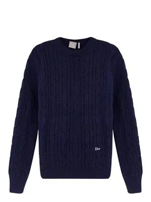 Dior Cable-knit Cashmere Crew Neck Sweater - Multicolor