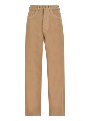 Celine Boyfriend Jeans With Chain Detail - Multicolor