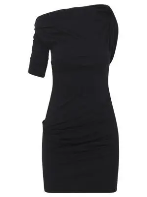 Jacquemus One-shoulder Ruched Dress - Black