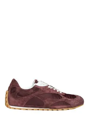 Bottega Veneta Bottega Veneta Deep Mahogany Suede And Nylon Orbit Flash Sneakers Multicolor