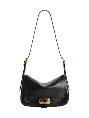Balenciaga Black Arena Lambskin Medium Shoulder Bag - Multicolor