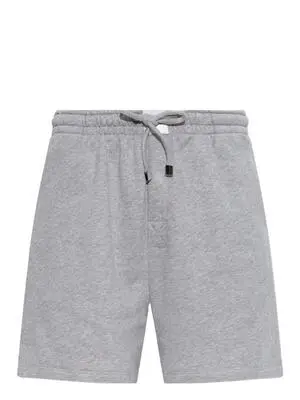 Attico THE ATTICO Grey Knee-Length Cotton Shorts With Drawstring Gray