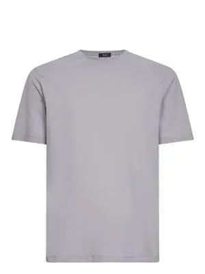Herno Light Grey Lightweight Crepe Voile Jersey T-shirt - Multicolor