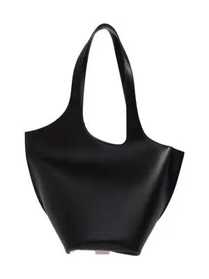 Attico Leather Tote Bag - Black