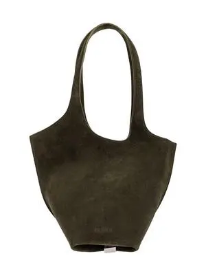 Attico Suede Tote Bag - Green