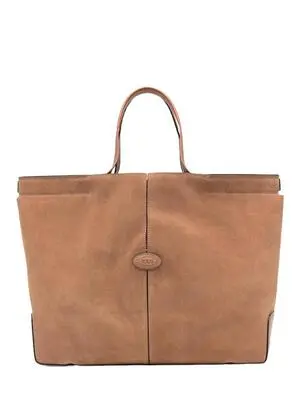 TOD'S TOD'S Suede Tote Bag Brown