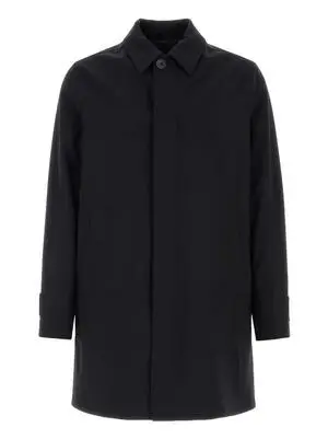 Herno Polyester Raincoat - Blue