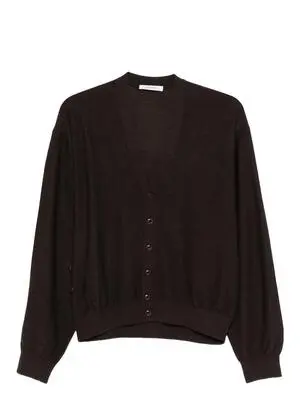 LEMAIRE V-neck Cardigan - Brown