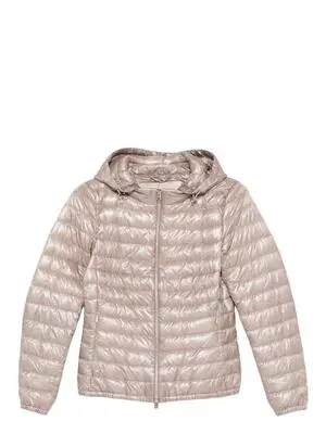 Herno HERNO Quilted Hooded Zip Up Down Jacket Pink