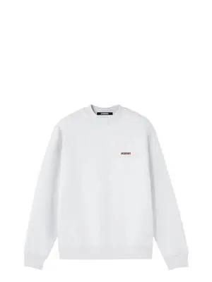 Jacquemus Grey Cotton Long Sleeve Crew Neck Sweatshirt - Gray