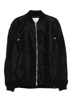 Sacai Sacai Bomber Jacket Black Black
