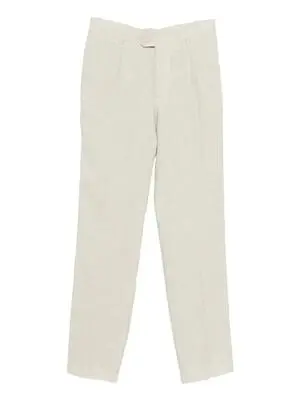 Etro ETRO Linen Tailored Trousers Cream
