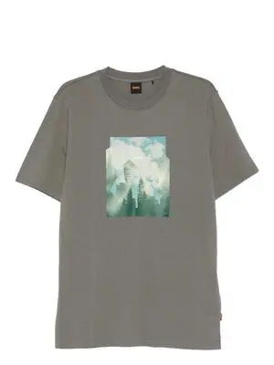 BOSS Grey T-shirts & Vests T-shirts - Gray