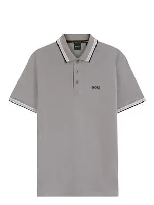 BOSS Grey Polo Shirts - Gray