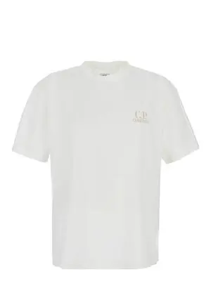 C.P. COMPANY Jersey Short Sleeve Logo T-shirt - Multicolor