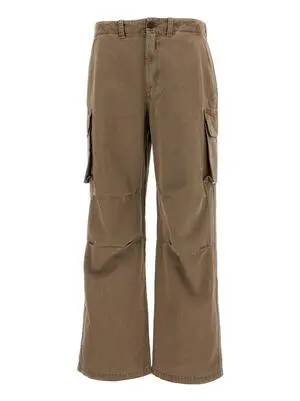 Our Legacy Mount Cargo Trousers In Brown Cotton Twill - Multicolor