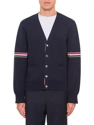 Thom Browne Cardigan With Button Detail - Multicolor