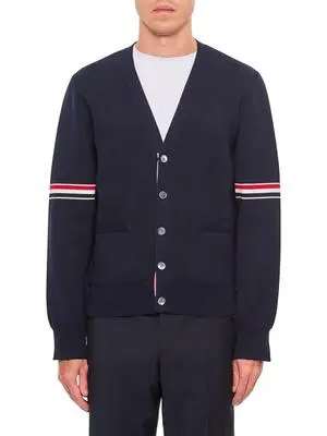 Thom Browne Cardigan With Button Detail - Multicolor