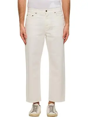 GOLDEN GOOSE Cory Loose Skate Dyed" White Denim Jeans - Multicolor