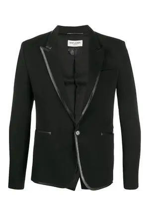 Saint Laurent Wool Blend Blazer - Black