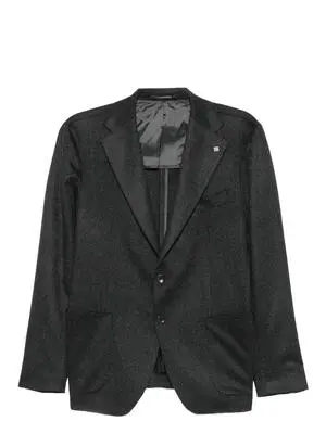Tagliatore Charcoal Grey Cashmere Blazer - Gray