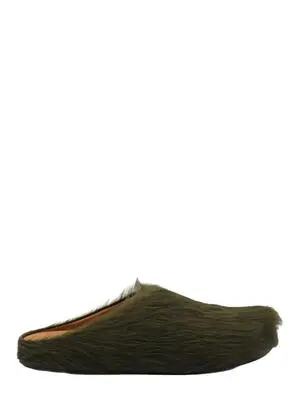 Marni Marni Calf Hair Slip-On Trainers Green