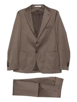 Tagliatore Suits Single Breasted Suits - Brown