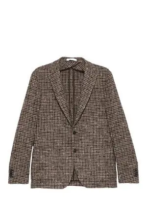 Tagliatore Houndstooth Blazer - Brown