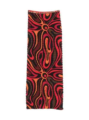 Emilio Pucci Printed Puckered Texture Skirt - Black