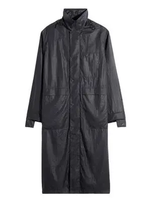 LEMAIRE Long Hooded Raincoat - Black
