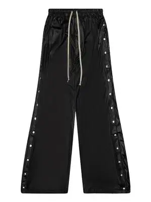Rick Owens Wide-leg Trousers With Side Snap Buttons - Black