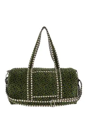 CYC Velvet Leopard Weekender Bag - Green
