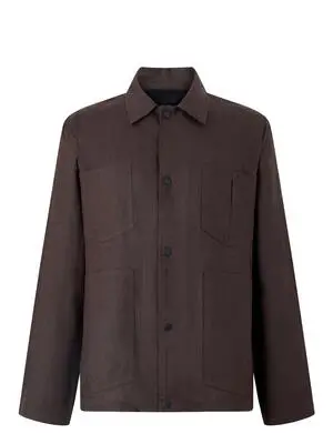 Rag & Bone Calder Linen Jacket - Brown