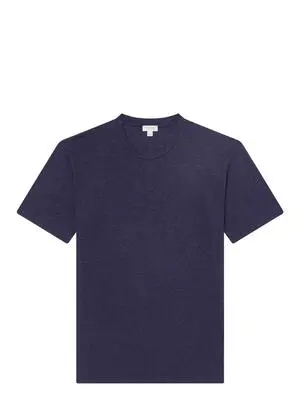Sunspel Sunspel - Cotton And Linen-Blend T-Shirt - Men - Blue - S Navy
