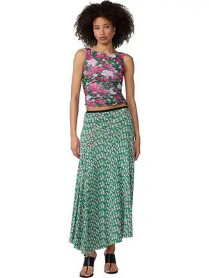 Diane Von Furstenberg Hedi Reversible Skirt - Provence Gossip Pink And Loops Cool Blush