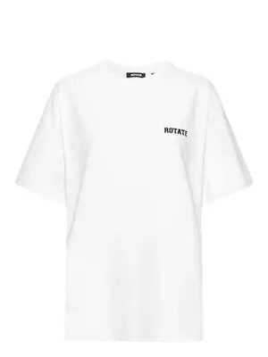 ROTATE BY BIRGER CHRISTENSEN Oversized Cotton T-shirt - White