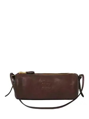 Miu Miu Nappa Leather Pouch - Brown