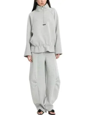 ROTATE BY BIRGER CHRISTENSEN Half-zip Sweatshirt - Grey
