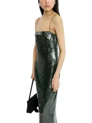 ROTATE BY BIRGER CHRISTENSEN ROTATE BIRGER CHRISTENSEN Sequin Maxi Dress Green