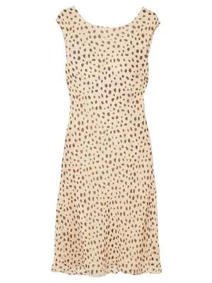 Posse Leo Cheetah-print Silk-georgette Mini Dress - Brown