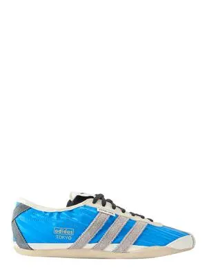 ADIDAS ORIGINALS Song For The Mute X Tokyo W Suede-trimmed Shell Sneakers - Blue
